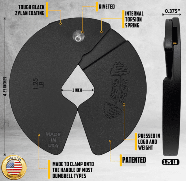 Micro Gainz Dumbbell Add On Weights Review - Fractional Plates